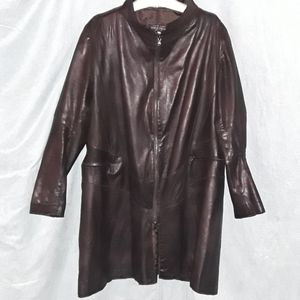 Vera Pelle | Jackets & Coats | Vera Pelle 34 Soft Brown Leather Jacket ...